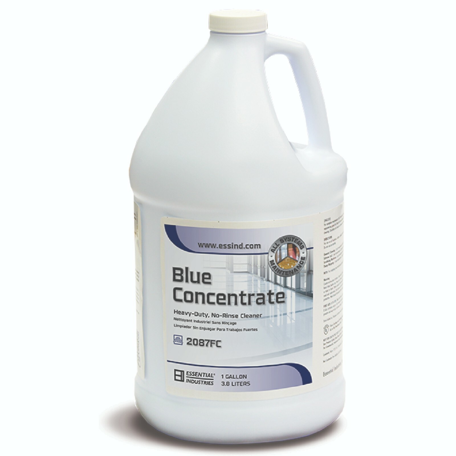 Essential - Blue Concentrate - Heavy-Duty No-Rinse Cleaner (Case of 4 ...