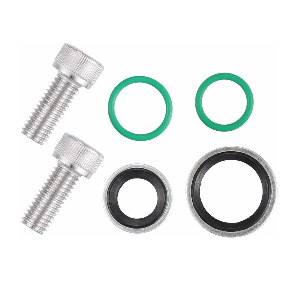 Aluminum LS Swap New A/C Compressor Adapter Fittings for Denso 10S17F ...