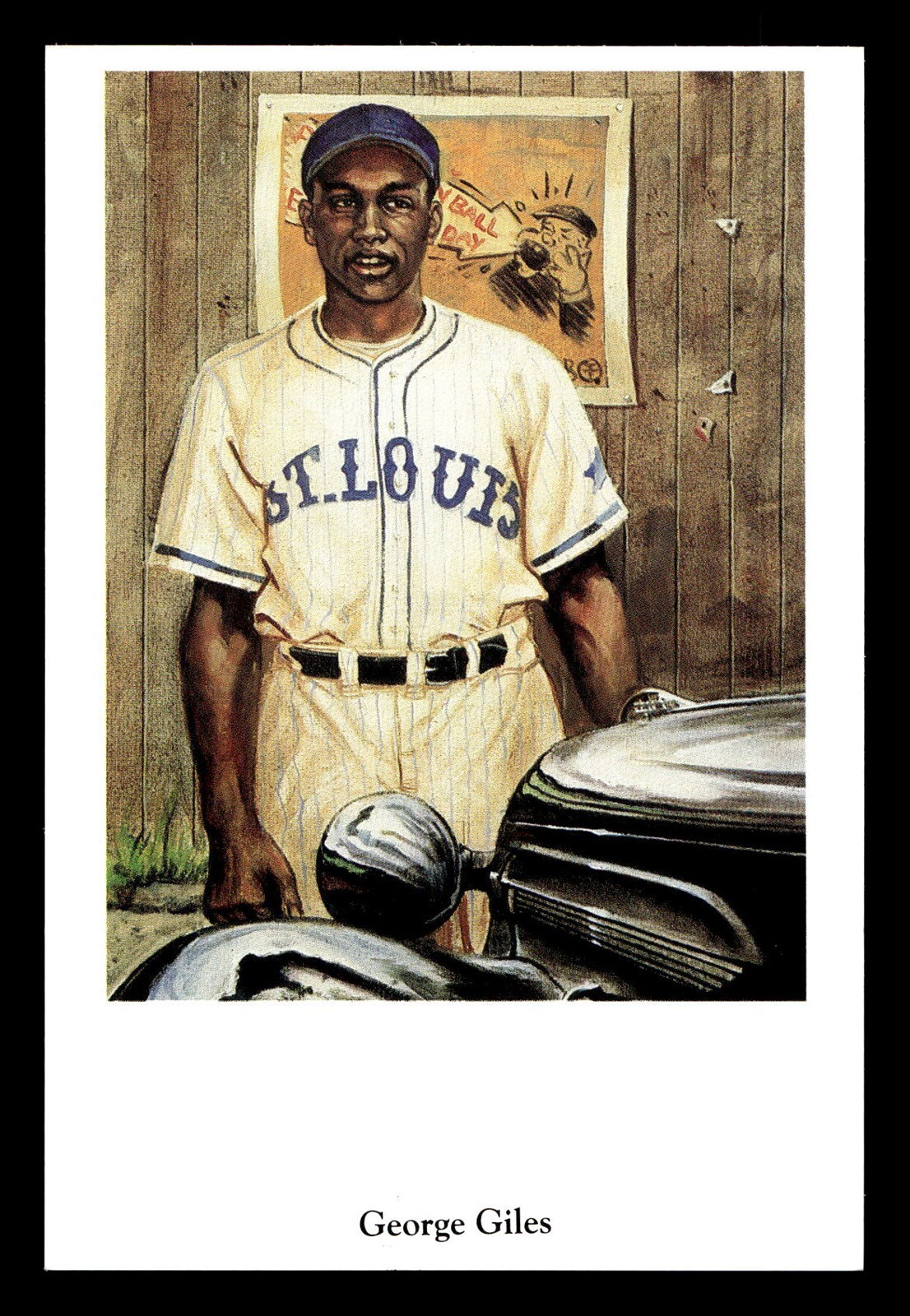 1991 Ron Lewis Negro League Postcards #1 George Giles NEAR MINT *d1 | eBay