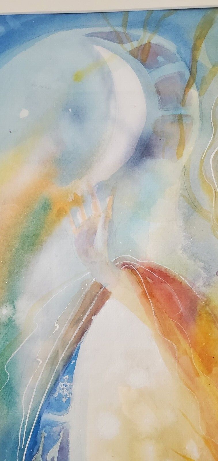Sacred Watercolor, original painting by Ann Rothan, framed | eBay