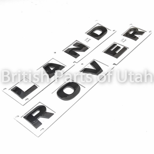 Land Rover LR4 Hood Lettering Decal Sticker Emblem Front GLOSS BLACK ...