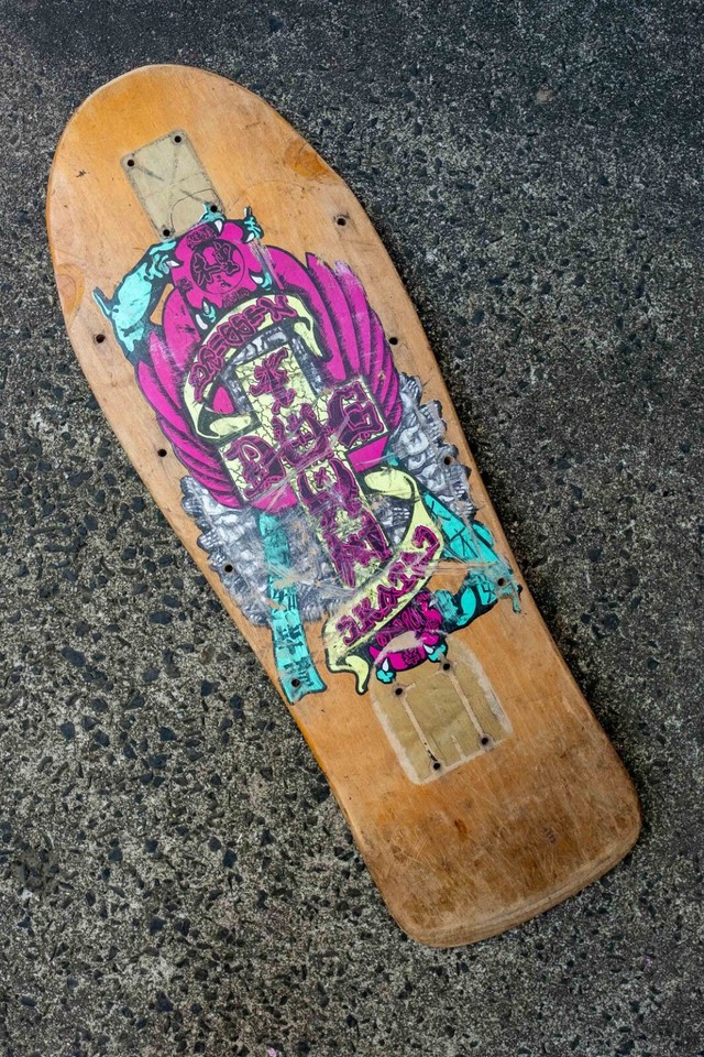 Dogtown Eric Dressen Hands 1987 original 10.125 skateboard deck art ...
