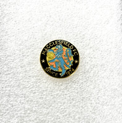 Macclesfield Town Football Club Crest Pin Badge Non League English ...