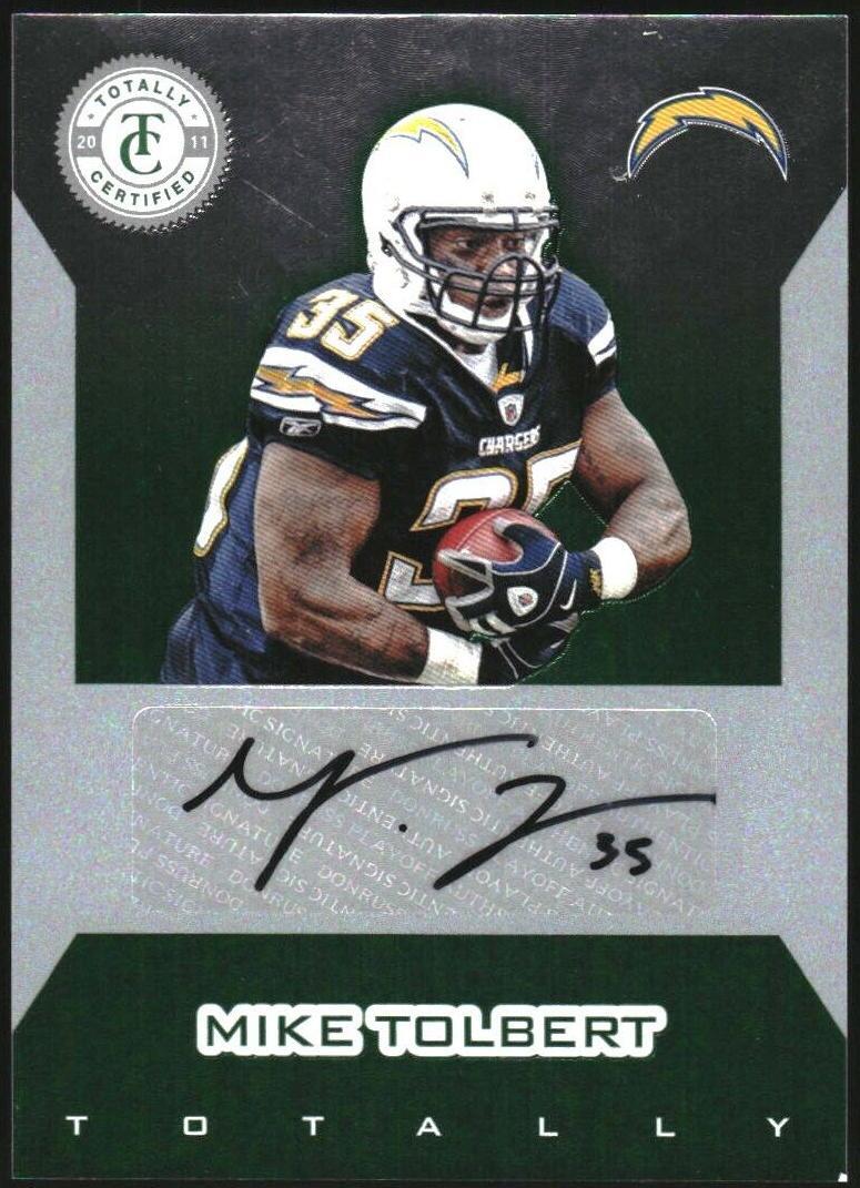 2011 Panini Totally Certified - Signatures Mike Tolbert #MTO Totally ...