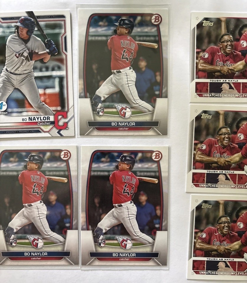 Bo Naylor 11 Card Lot 6 Rookie Cards Cleveland Guardians | eBay