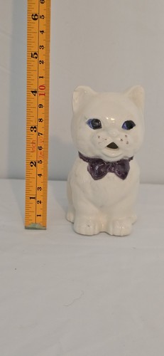 Vintage White Porcelain Cat Kitten Creamer Milk Pitcher | eBay