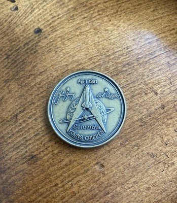 NASA Vintage Columbia Space Shuttle Medallion STS-1 Young Crippen 1981 ...