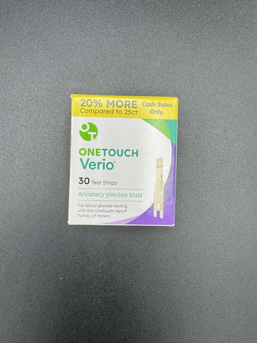30 One Touch Verio Blood Glucose Test Strips - 1 x 30ct - EXP: 03-2026 ...