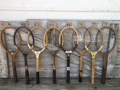 Vintage Wood Tennis Racket Bulk Lot Wilson Spalding NO STRINGS Antique ...
