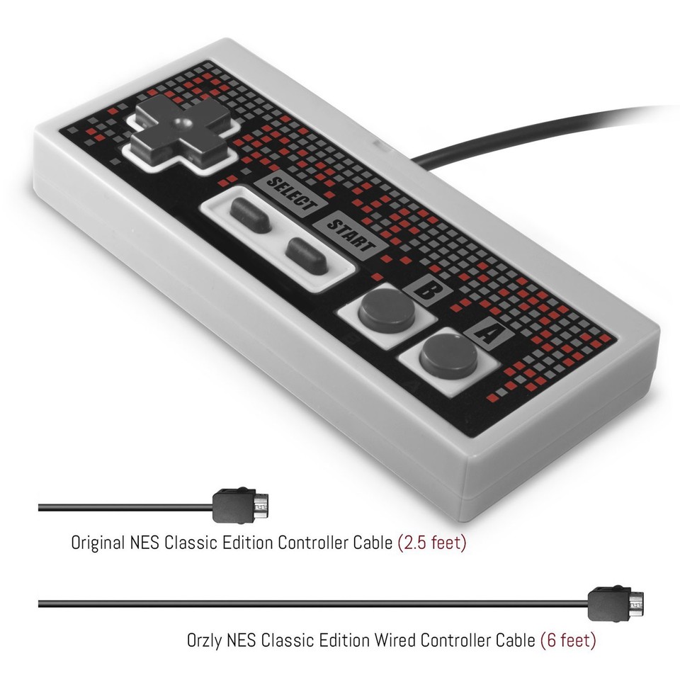 Nintendo NES MINI 2016 Classic Edition Wired Controller with 1.8m Cable ...