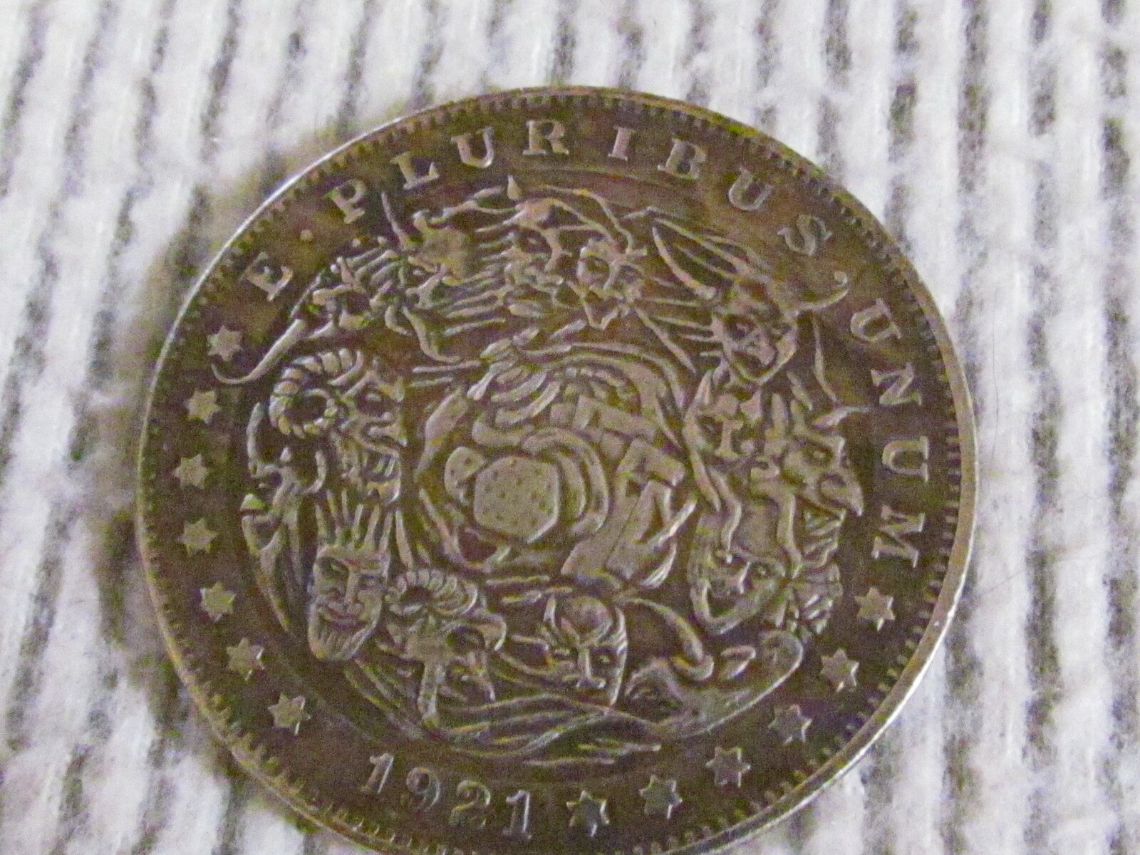 Devils Demons Skulls Hobo Coin Token Large Lucky Roulette Poker Aces ...