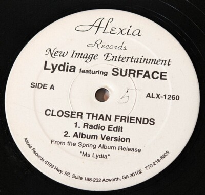 LYDIA featuring SURFACE Closer Than Friends 12" Single ALX-1260 Alexia ...