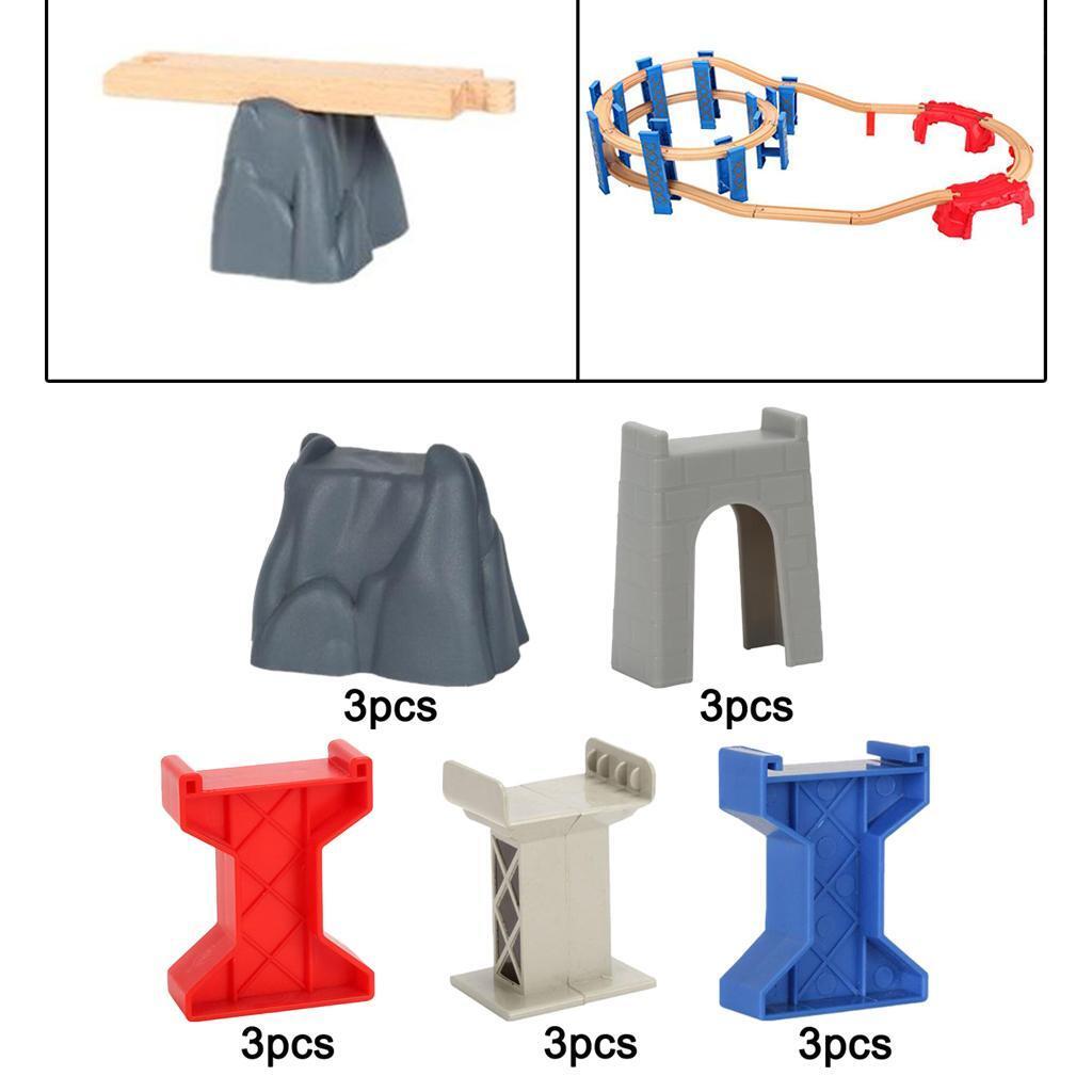 Train Toy Bridge Support Track Railway Train Piers for Kids Age 3 and ...
