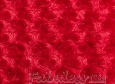 RED Rosebud minky soft cuddle fabric by the yard | eBay
