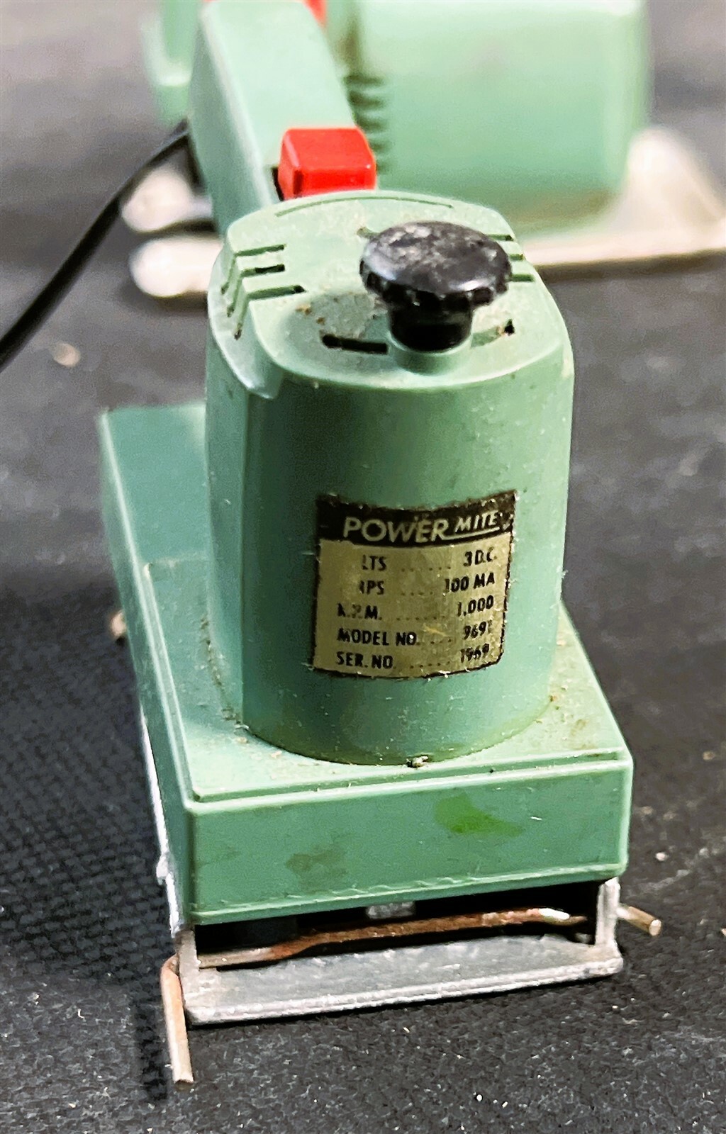Vintage IDEAL Power Mite Miniature Tools Workshop Power Toys Saw Sander ...