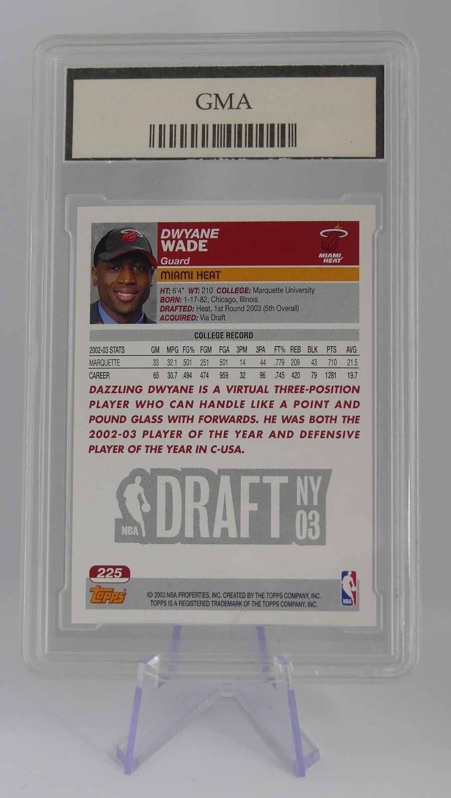 sports cards graded gma 10 dwayne wade (SCX ID: SL-00004) | eBay