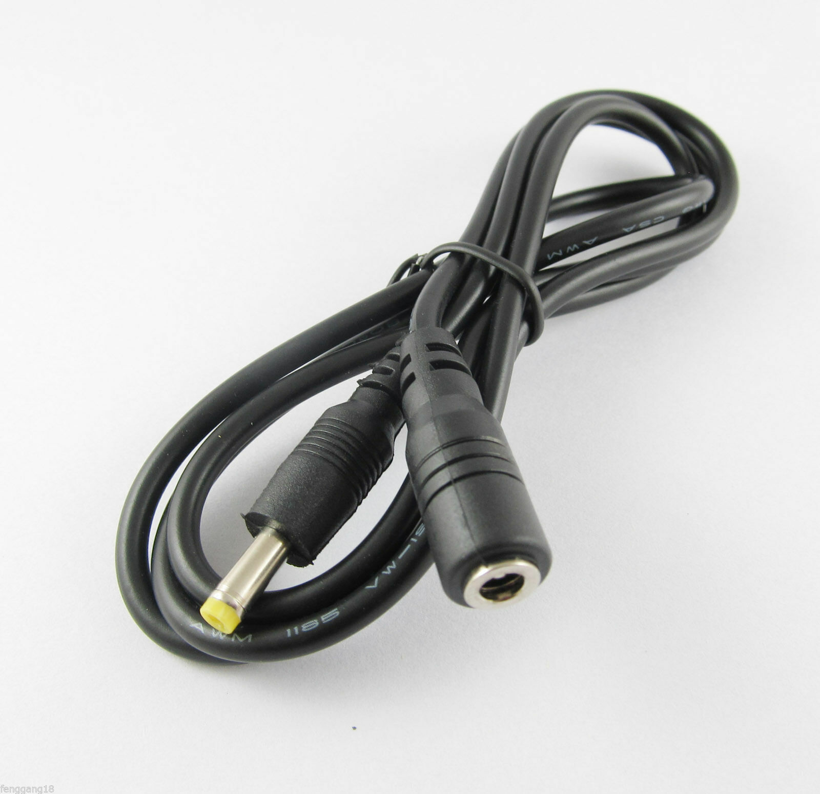 DC Power Plug 4.0x1.7mm Male To Female Jack Extension Connector Cable ...