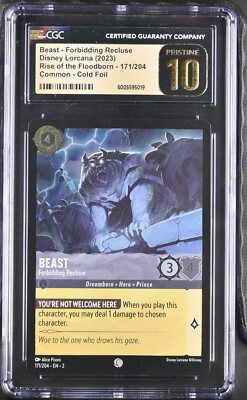 Disney Lorcana Beast - Forbidding Recluse Common Cold Foil CGC 10 PRISTINE | eBay