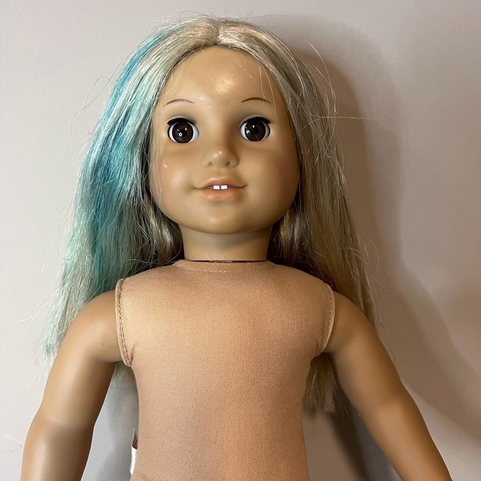 2008 American Girl 18” Doll Julie Albright Blonde Hair Brown Eyes READ ...