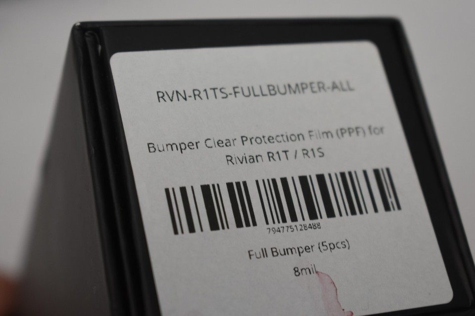 TWRAPS Front Bumper PPF For Rivian R1S R1T 2021-2025 Full Coverage 5 ...