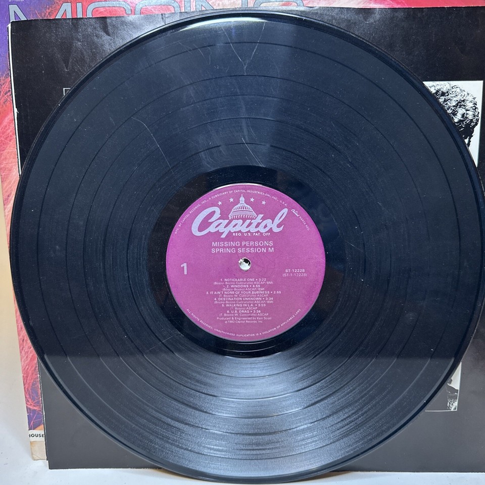 Missing Persons Spring Session M (1982) LP Vinyl Record Columbia House ...