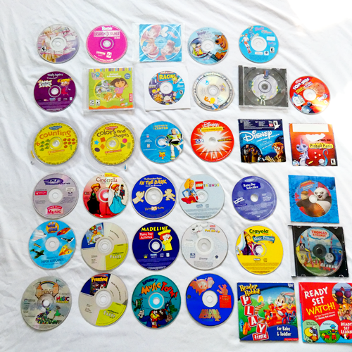 PC CD-ROM Lot of 35 Games & Programs for Kids Children's Disney Barbie ...