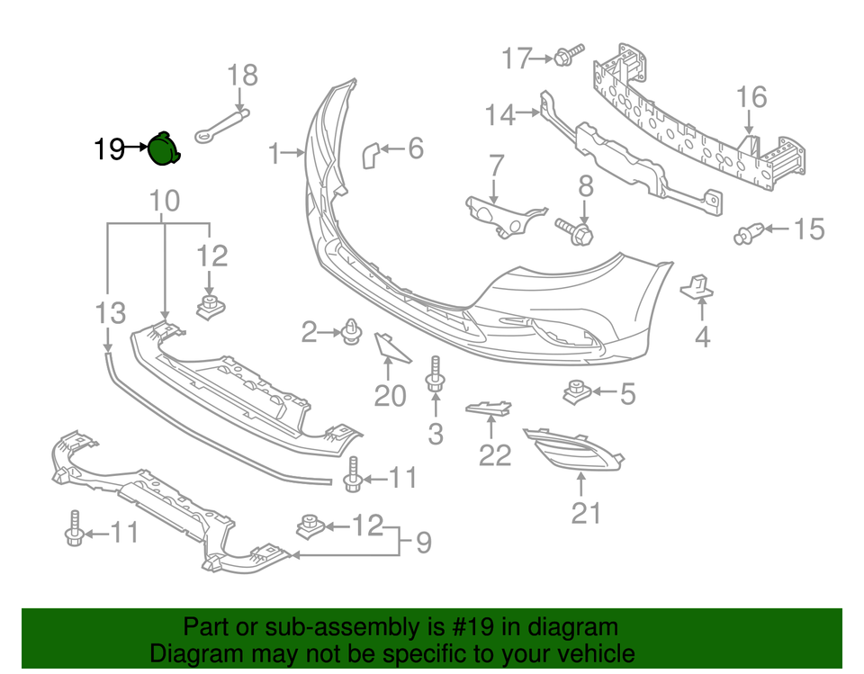 Genuine Mazda Tow Bracket Cover BANE-50-A11-9U | eBay