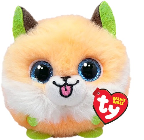 ty Sherbet Fox Beanie Balls 3" Beanie Baby Soft Plush Toy Collectible ...