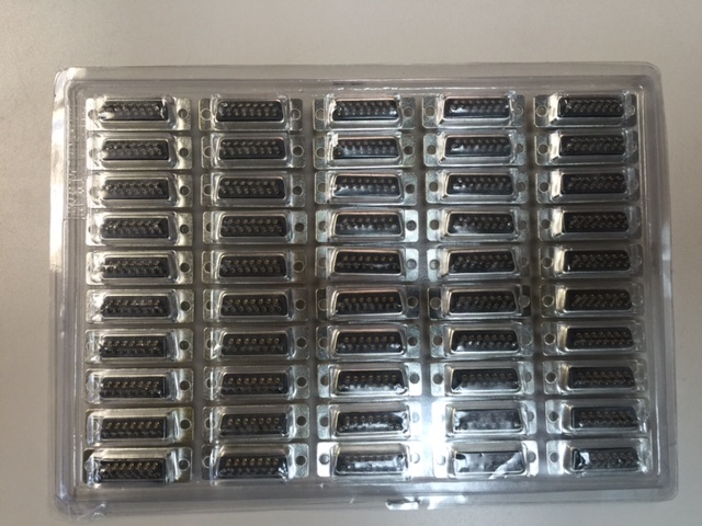 50pcs D-Sub Male Plug DB15M Solder cable/cord/wire End Connector NEW ...