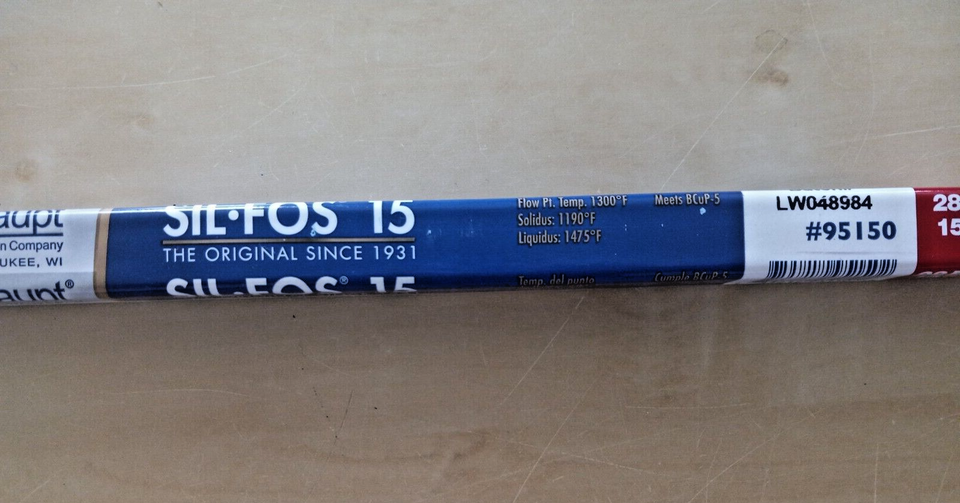 Sil-Fos 15 Brazing Rods, 28 Rods, Free Shipping! | eBay