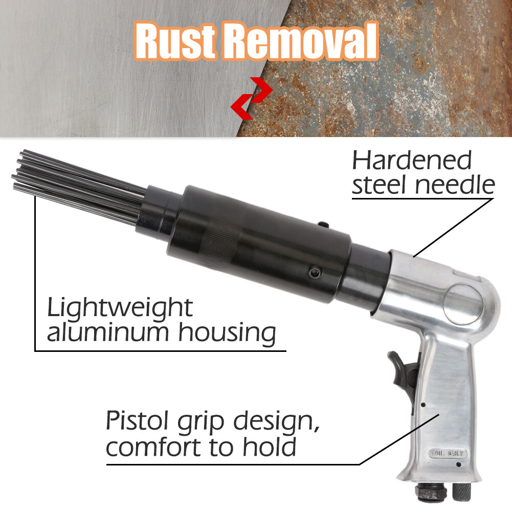 19 pin Needle Scaler Pneumatic Air Gun Chisel Tools Paint Rust Removal ...