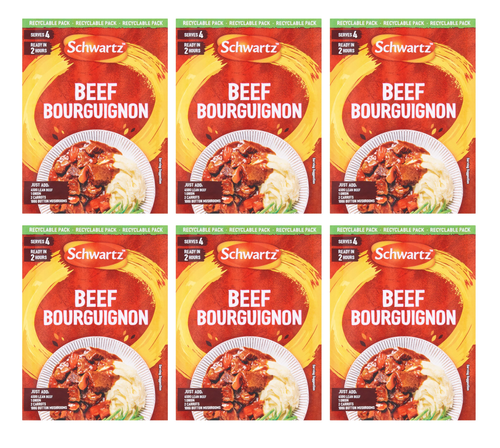 Schwartz Beef Bourguignon Recipe Mix 38g PACK OF 6 | eBay