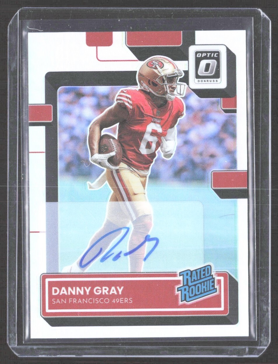2022 Donruss Optic Danny Gray Rookie Auto 017/125 San Francisco 49ers ...