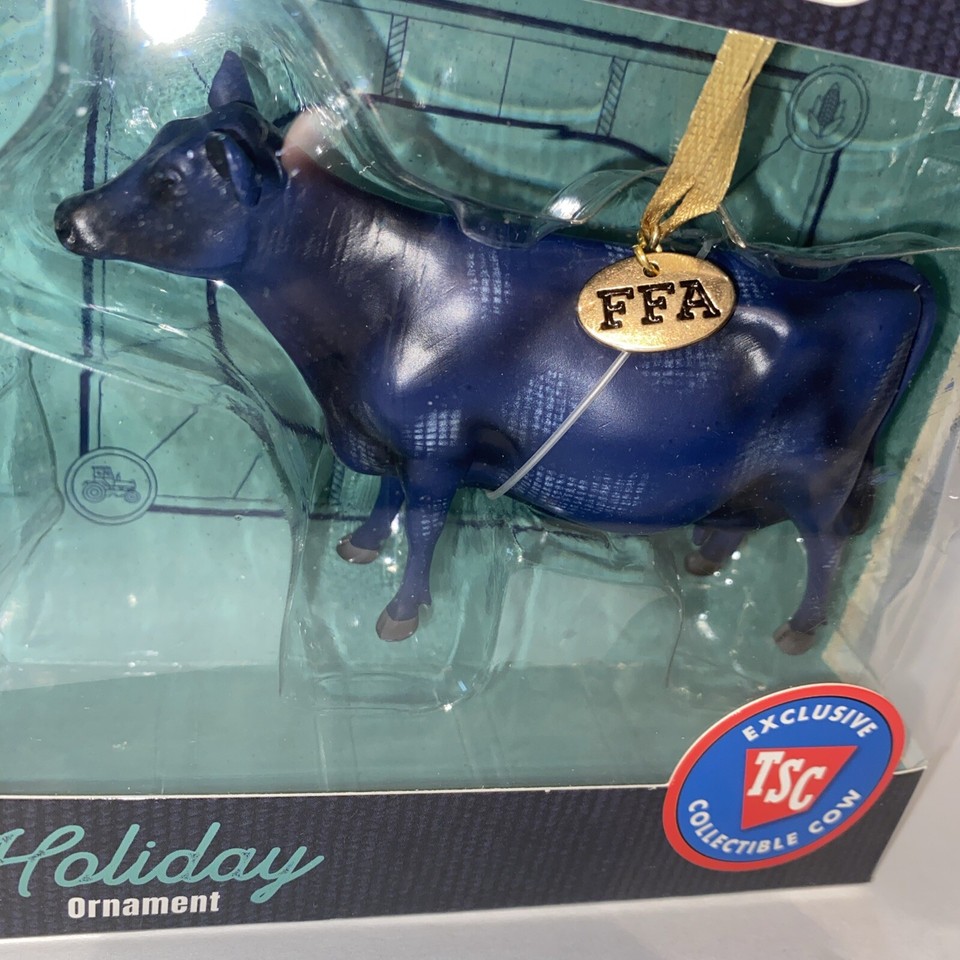 Breyer COW 301189 TSC Exclusive FFA Blue Cow Holiday Ornament 2023 | eBay
