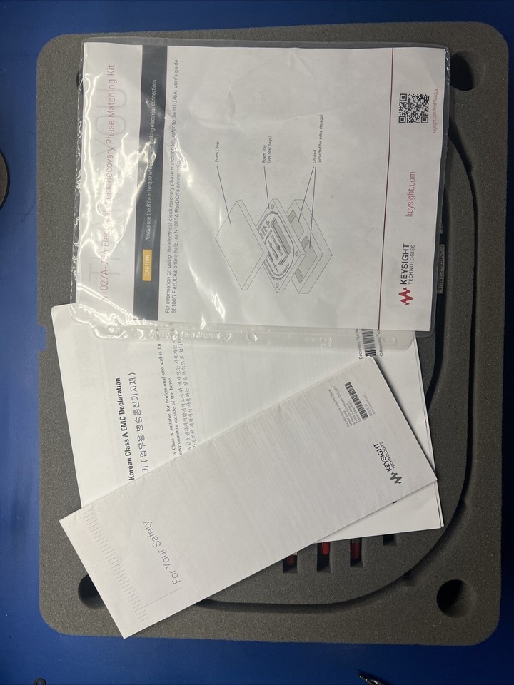 N1027A-76A Phase Matching Cable Kit Click Recovery N1076A-CR1 Keysight | eBay