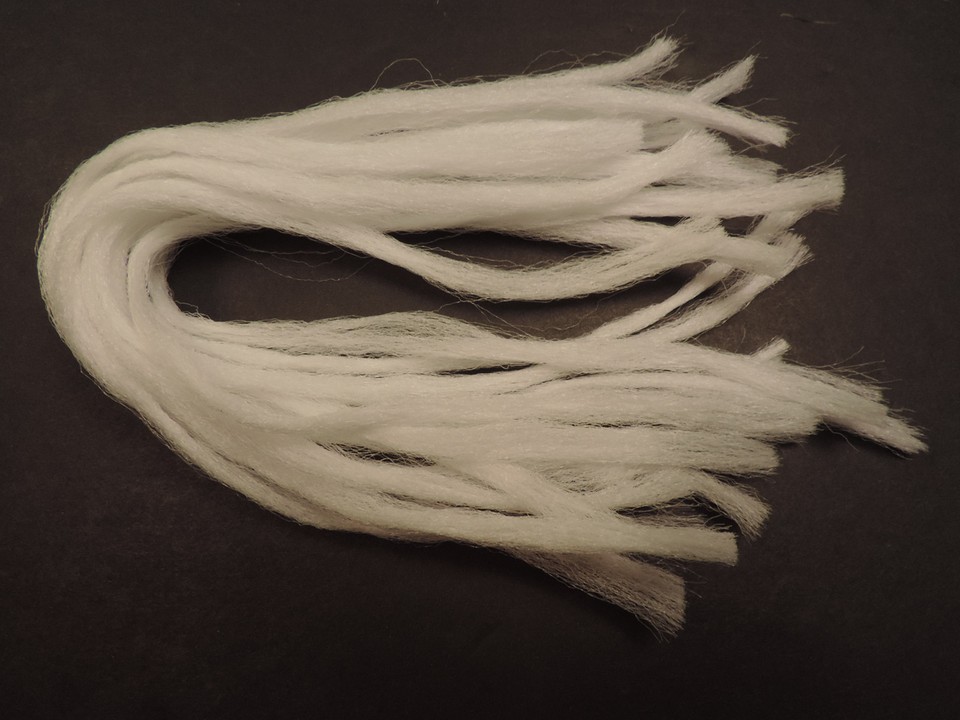 15 WHITE Polypropylene Polypro Poly Yarn / Parachute Posts Fly Tying | eBay