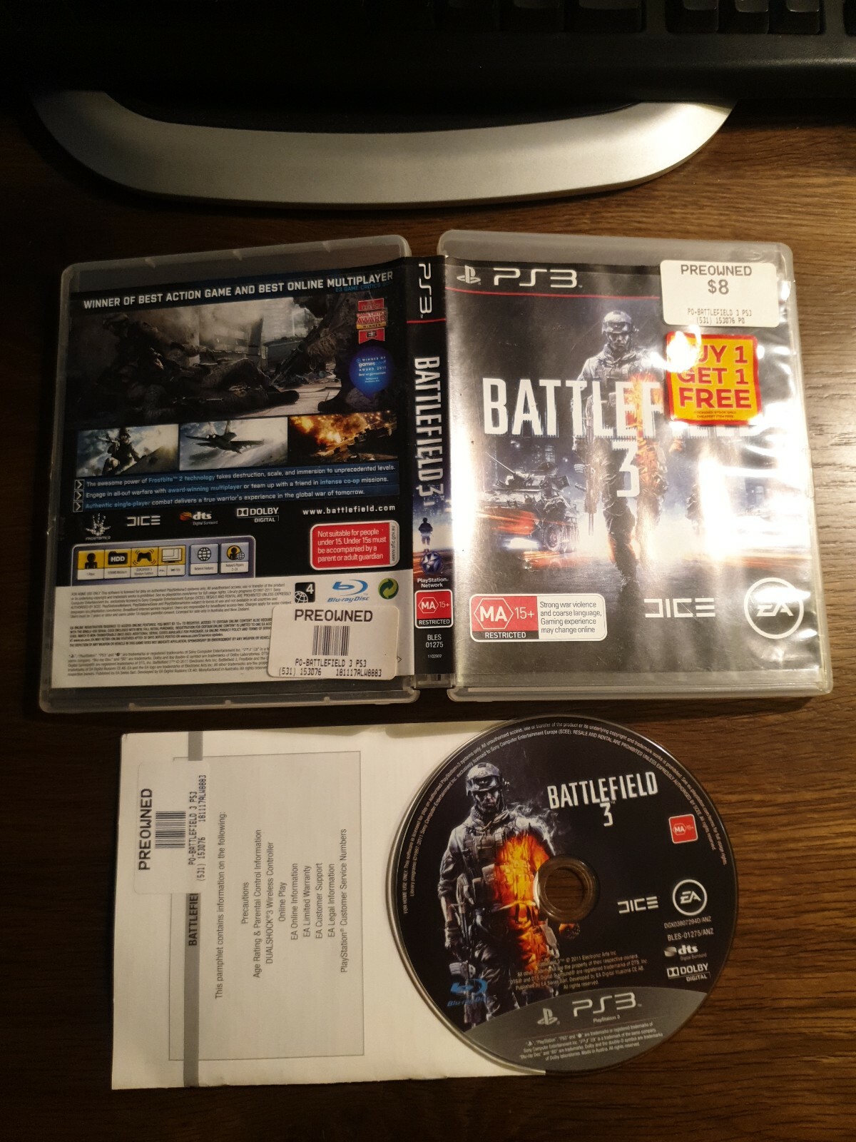 PS3 Battlefield 3 sony playstation free post see store for more war ...