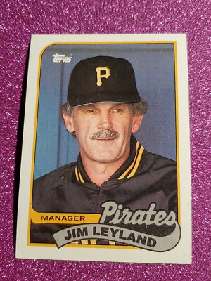 1989 Topps Baseball #284 Jim Leyland Pittsburgh Pirates Manager | eBay