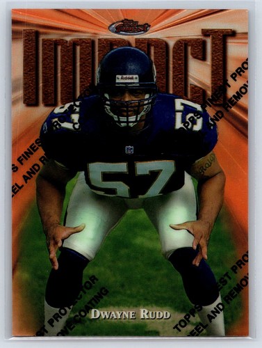 1997 Finest #231 Dwayne Rudd W/Coating Minnesota Vikings RC | eBay
