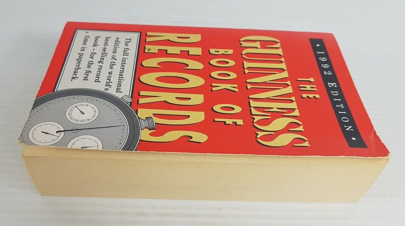 Vintage Guinness Book of Records 1992 Edition Small Paperback | eBay