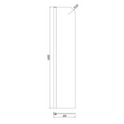 Mini Bath Screen Over Fixed Panel Water Deflector 1400mm X 300mm- Fixed ...