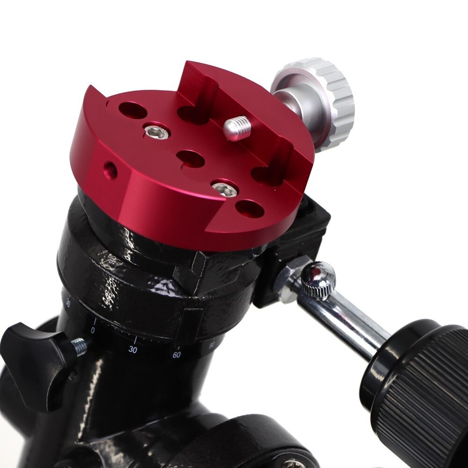 EQ4 Equatoria base tripod mounts the pole-axis sight dovetail trough ...