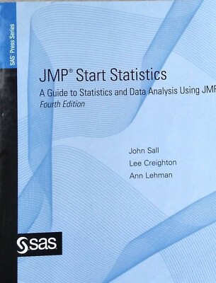 JMP Start Statistics : A Guide to Statistics and Data Analysis Using ...