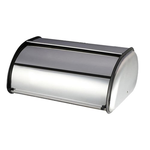 Bread Bin with Roll Lid Kitchen Counter Rustic Portable Bread Keeper ...