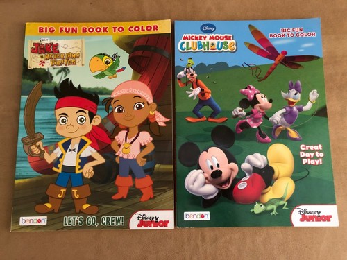 Coloring Books Disney Junior Jake & Neverland Pirates Mickey Mouse ...
