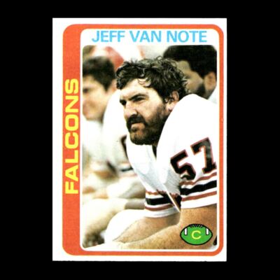 Jeff Van Note 1978 Topps Atlanta Falcons #153 R308F 3 | eBay