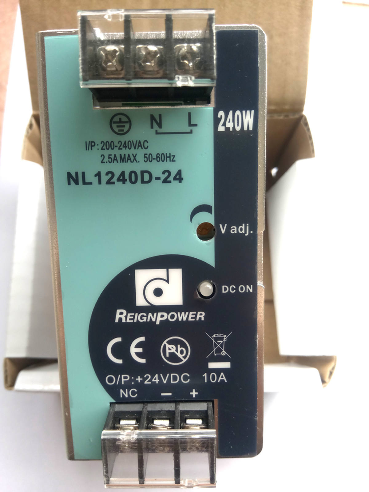 1pcs REIGNPOWER NL1240D-24 Rail Type Switching Power Supply 240W 24V 10A | eBay
