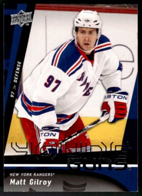2009-10 Upper Deck Young Guns Matt Gilroy Rookie New York Rangers #481 ...