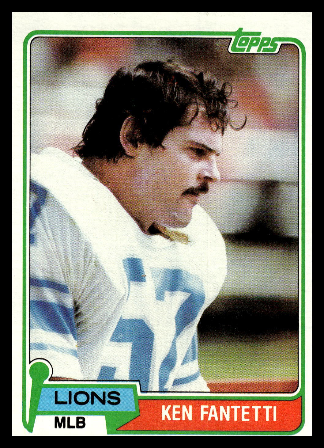 1981 Topps #142 Ken Fantetti Detroit Lions Football Card EX/NM | eBay
