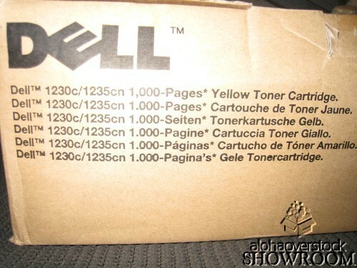New Open Box Sealed Bag Genuine OEM Dell 1230C Yellow Toner Cartridge ...